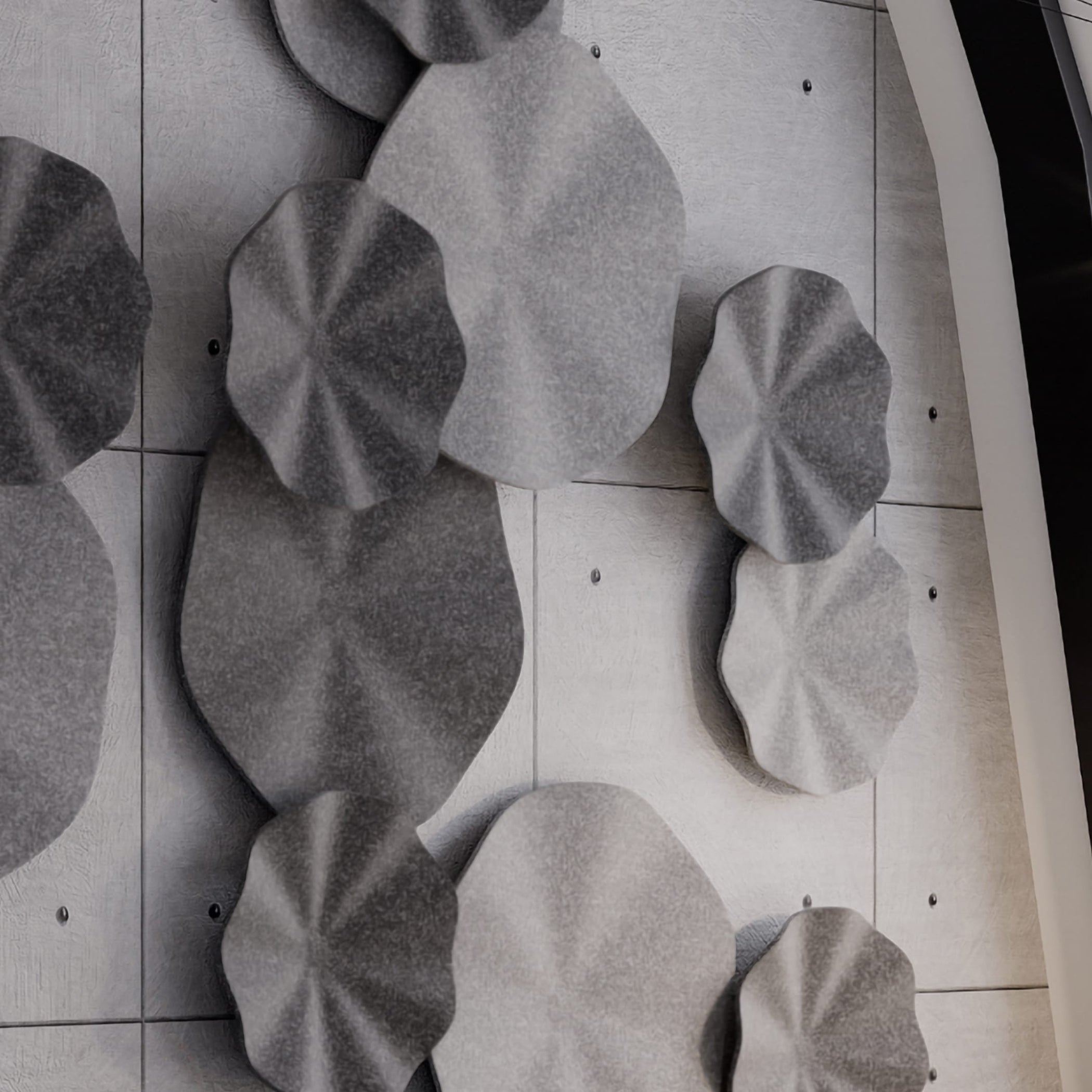 Flutter Sound Reducing Acoustic Panels And Pendant Lights | Sāthē